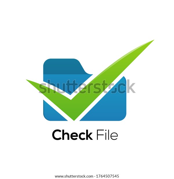 Check File Logo Folders Checklist Symbols Stock Vector (Royalty Free ...