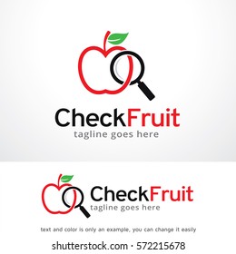 Check Fruit Logo Template Design Vector Stock Vector (Royalty Free ...