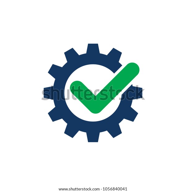 Check Gear Logo Icon Design Stock Vector (Royalty Free) 1056840041