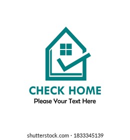 Check Home Logo Design Template Illustration Stock Vector (Royalty Free ...