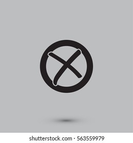 Check Icon No Voting Symbol Vector: vector de stock (libre de regalías ...
