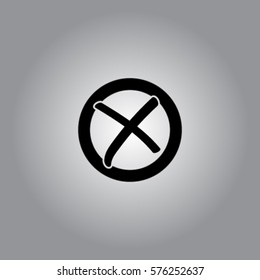 Vektor Stok Check Icon No Voting Symbol Vector (Tanpa Royalti ...