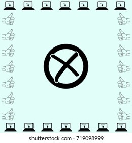 Check Icon No Voting Symbol Vector Stock Vector (Royalty Free ...