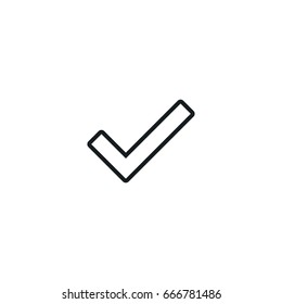 Tick outline icon Images, Stock Photos & Vectors | Shutterstock