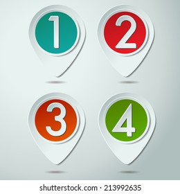 Infographic 3d Numbered Step Bubbles 4 Stock Vector (Royalty Free ...