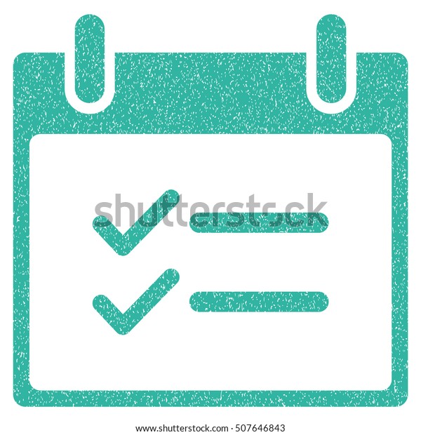Check Items Calendar Day Grainy Textured Stock Vector (Royalty Free ...