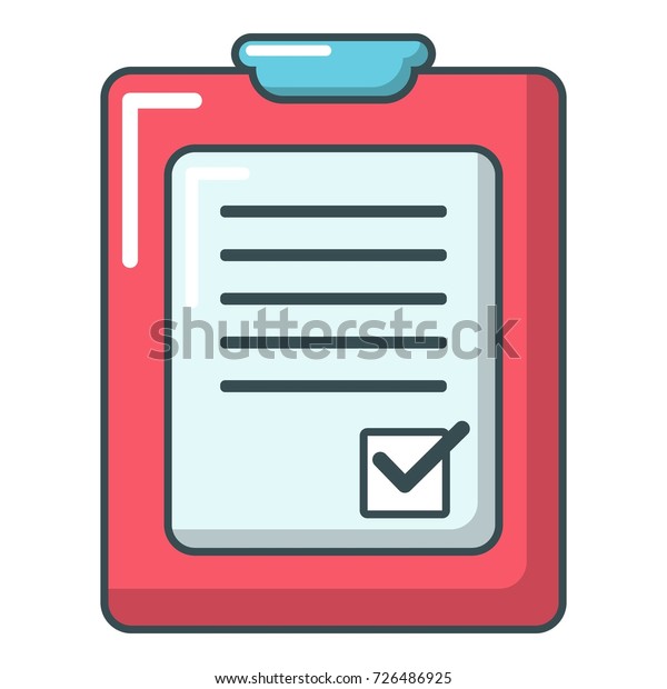 Check List Icon Cartoon Illustration Check Stock Vector (Royalty Free ...