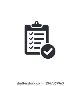 Vektor Stok Check List Icon Vector (Tanpa Royalti) 1347869963 ...