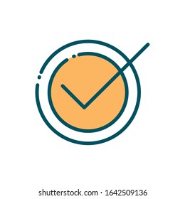 Check List Ok Button Social Media Stock Vector (Royalty Free ...