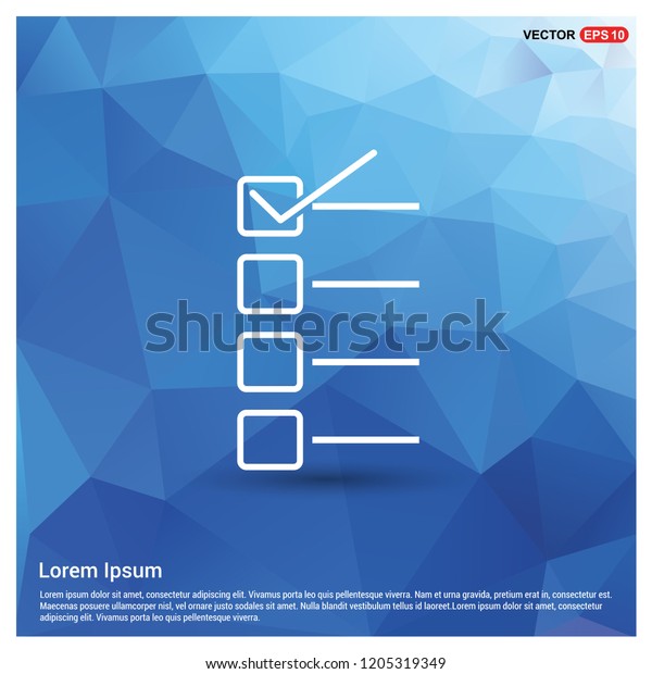 Check List Ok Icon Free Vector Stock Vector (Royalty Free) 1205319349 ...