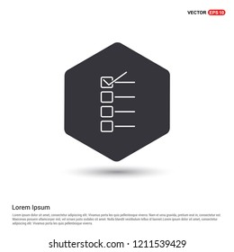 Check List Ok Icon Hexa White Stock Vector (Royalty Free) 1211539429 ...
