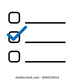 Check List Simple Line Illustration Stock Vector (Royalty Free ...