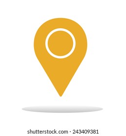 Check Location Direction Place Icon Vector Stock Vector (Royalty Free ...
