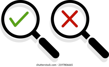 Check Loupe Icon Vector Stock Vector (Royalty Free) 2197806665 ...