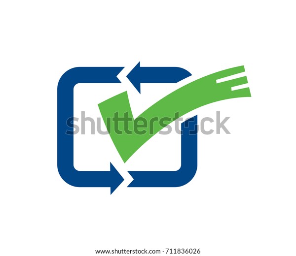 Check Mark Arrows Symbol Design Icon Stock Vector (Royalty Free ...
