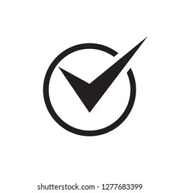 Check Mark Icon No Background: vector de stock (libre de regalías ...