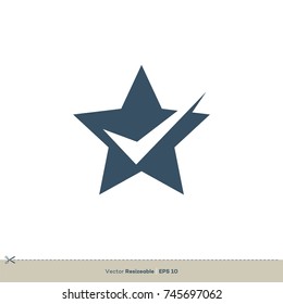 Star Check Mark Icon Vector Quality Stock Vector (Royalty Free) 1589616478