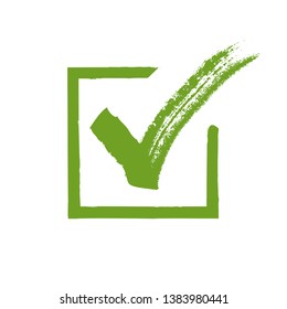 Check Mark Bold Brush Stroke: เวกเตอร์สต็อก (ปลอดค่าลิขสิทธิ์ ...