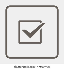 Check Mark Box Sign Stock Vector (Royalty Free) 476039425