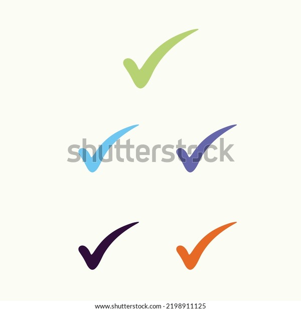 Check Mark Box Sign Checkbox Icon Stock Vector (Royalty Free ...