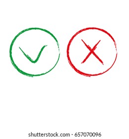 Check Mark Brush Isolated On White Stock Vector (Royalty Free) 657070096