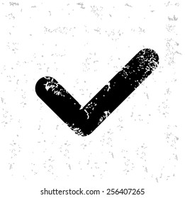 Check Mark Design On Old Papergrunge Stock Vector (Royalty Free ...