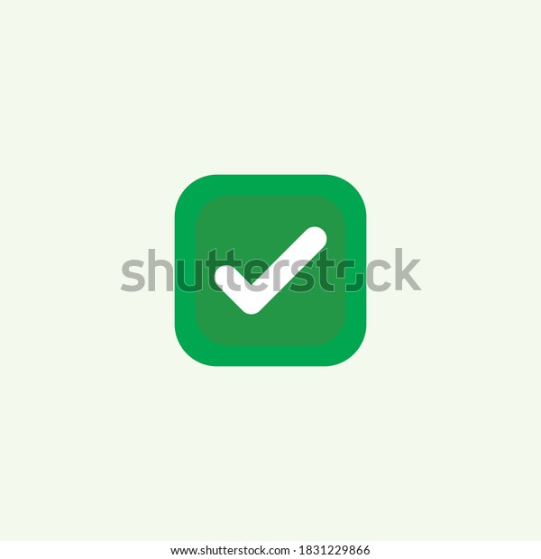 Check Mark Green Line Icons Vector Stock Vector (Royalty Free ...