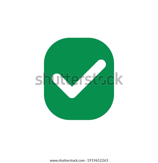 Check Mark Green Line Icons Vector Stock Vector (Royalty Free ...