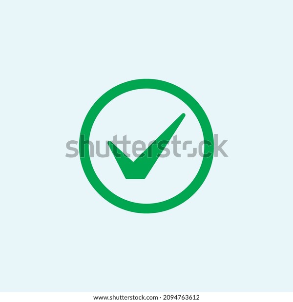 Check Mark Green Line Icons Vector Stock Vector (Royalty Free ...