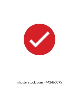 Red Check Mark 3d Render Illustration Stock Illustration 1445576300