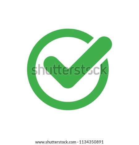 Check Mark Icon Check Mark Logo Vector de stock (libre de regalías ...
