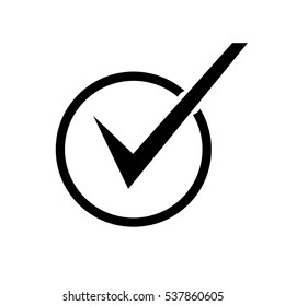 Check Mark Icon No Background: vector de stock (libre de regalías ...