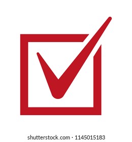 Check Mark Icon On White Background Stock Vector (Royalty Free ...