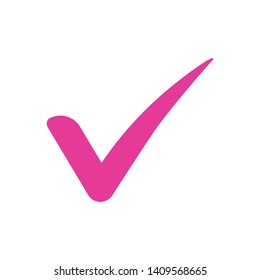 Purple Check Sign Check Mark Stock Vector (Royalty Free) 1443127988