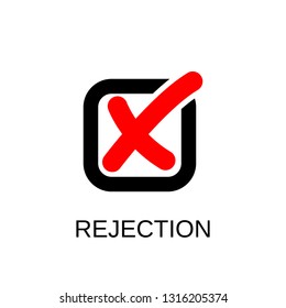 Check Mark Icon Rejection Symbol Design Stock Vector (Royalty Free ...