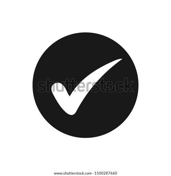 Check Mark Icon Right Click Icon: vector de stock (libre de regalías ...
