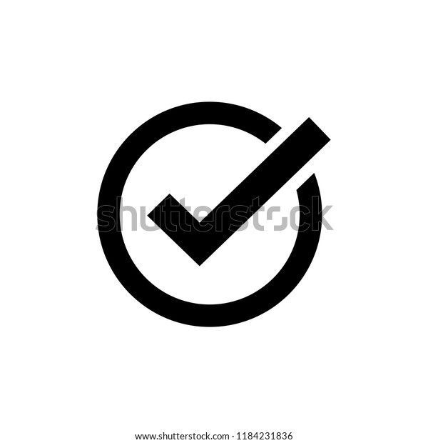 Check Mark Icon Symbols Vector Symbol Stock Vector (Royalty Free ...