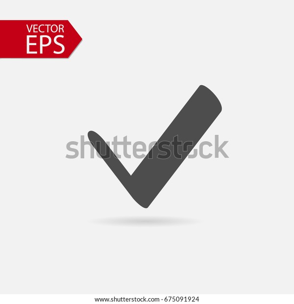 Check Mark Icon Tick Symbol Yes Stock Vector (Royalty Free) 675091924 ...