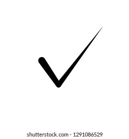 Tick True Correct Line Icon Black Stock Vector (Royalty Free) 689617894 ...