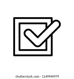 Check Mark Icon Vector Logo Illustration Stock Vector (Royalty Free ...