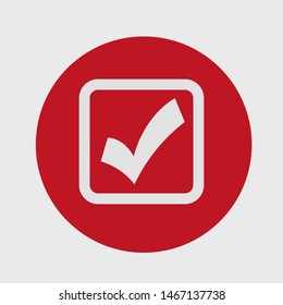 Check Mark Isolated Icon Checklist Button: vector de stock (libre de ...