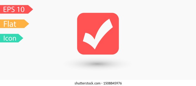 Check Mark Isolated Icon Checklist Button: vector de stock (libre de ...