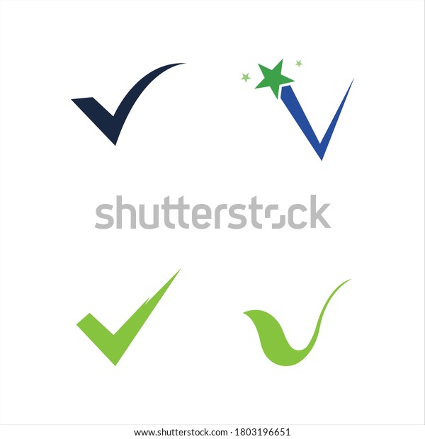 Check Mark Logo Check Business Icon Stock Vector (Royalty Free ...