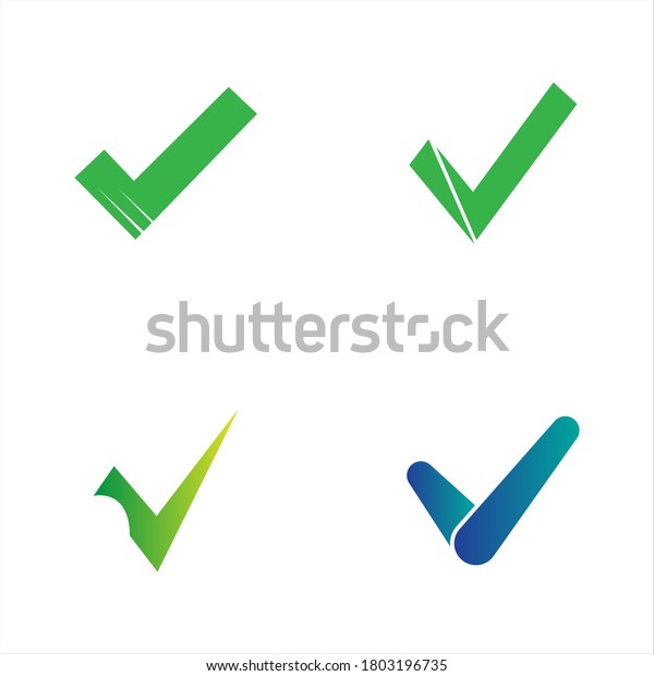 Check Mark Logo Check Business Icon Stock Vector (Royalty Free ...