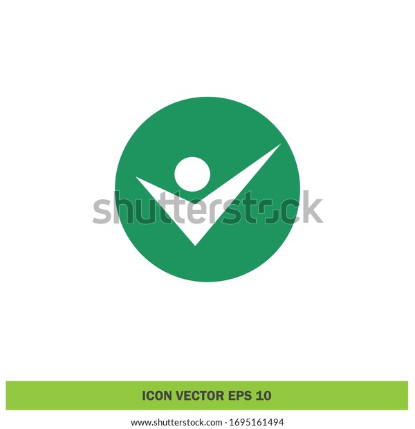 Check Mark Logo Human Figure Swoosh: เวกเตอร์สต็อก (ปลอดค่าลิขสิทธิ์ ...