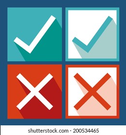 Check Mark Stickers Illustration Vector Stock Vector (Royalty Free ...