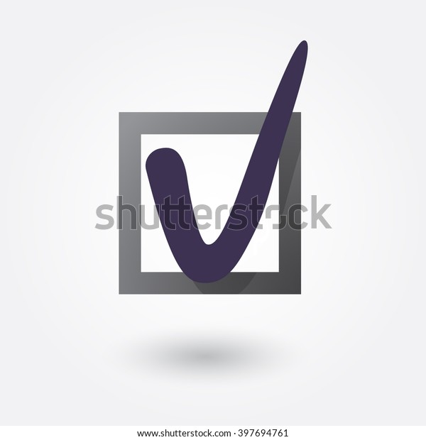 Check Mark Symbol Stock Vector (Royalty Free) 397694761 | Shutterstock