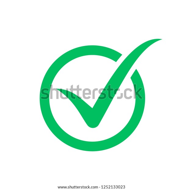 Check Mark Symbol Check Box Icon Stock Vector (Royalty Free) 1252133023