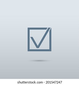 Check Mark Symbol Icon Graphic Stock Vector (Royalty Free) 201547247 ...