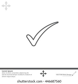 Check Mark Symbol Vector Stock Vector (Royalty Free) 540045973